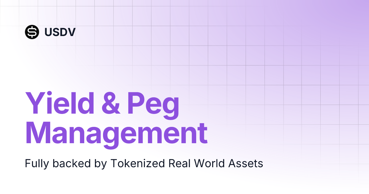 Yield & Peg Management | USDV