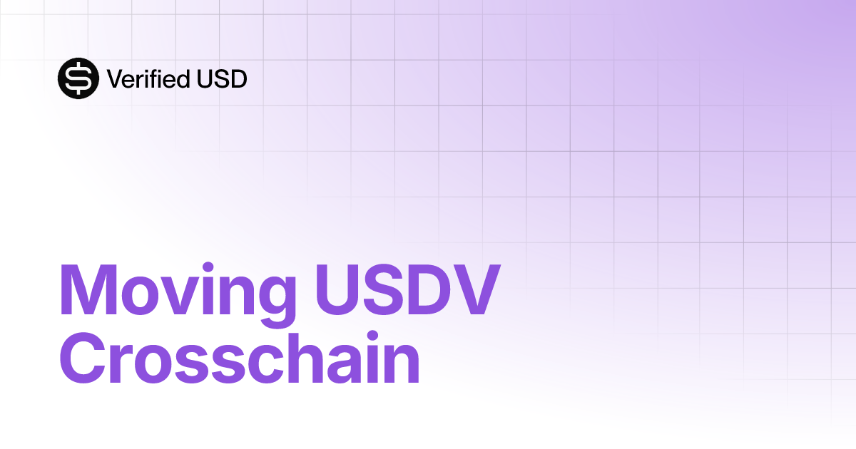 Moving USDV Crosschain | USDV